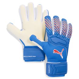 Torwarthandschuhe Puma "Puma ULTRA Pro Torwarthandschuhe Unisex", Damen, Gr. 7, blau (ultra blau glowing rot), Obermaterial: 100% Polyester. Handgelenkschoner: 100% Latex. Handfl&auml;che: 100% Latex. Handr&uuml;cken: 100% Latex, Handschuhe