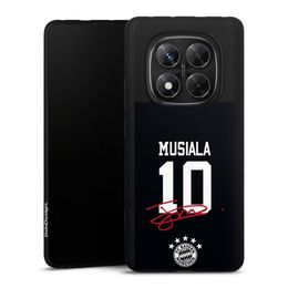 DeinDesign Xiaomi Redmi Note 14 Pro 5G Handy Premium Silikon H&uuml;lle Handyh&uuml;lle schwarz Case Jamal Musiala Fcb Fc Bayern M&uuml;nchen Silikon Premium Case