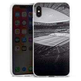 DeinDesign iPhone Xs Max Handy Silikon H&uuml;lle Case transparent Handyh&uuml;lle Stadium Fcb Fc Bayern M&uuml;nchen Silikon Case