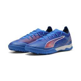 Fu&szlig;ballschuh Puma "ULTRA 6 MATCH TT Fu&szlig;ballschuhe Erwachsene", Damen, Gr. 43, wei&szlig; (ultra blau wei&szlig; glowing rot), Obermaterial: Synthetik, Textil; Futter: Synthetik, Textil; Innensohle: Textil; Laufsohle: Gummi, Schuhe Fu&szlig;ballschuh