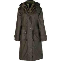 Barbour Wachsmantel Long Cannich Oliv (Gr&ouml;&szlig;e: 10)