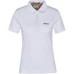 Barbour Poloshirt Portsdown White/Hessian (Gr&ouml;&szlig;e: 10)