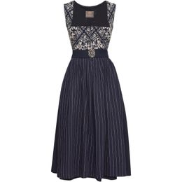 BERWIN Midi Dirndl Marine (Gr&ouml;&szlig;e: 34)
