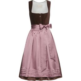 Kr&uuml;ger Kr&uuml;ger Samt-Dirndl Braun (Gr&ouml;&szlig;e: 38)