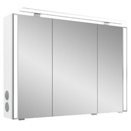 Pelipal S26 Spiegelschrank mit seitl. LED Lichtprofil 100 x 17 x 70 cm, Modul Links außen