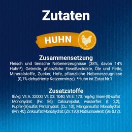 FELIX Naturally Delicious mit Huhn & Katzenminze Katzensnacks ohne Farbstoffe 6x180g