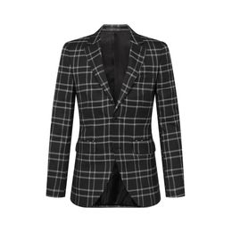 Burton Menswear London Sakko Herren Größe 56 grau / schwarz