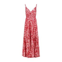Shiwi Kleid 'Puerto' Damen Gr&ouml;&szlig;e 40 rot / wei&szlig; Winterkleid