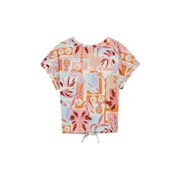 WE Fashion T-Shirt M&auml;dchen Gr&ouml;&szlig;e 146/152 hellblau / orange / rosa / wei&szlig;