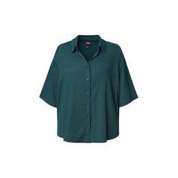 Ulla Popken Bluse Damen Gr&ouml;&szlig;e 4XL/5XL dunkelgr&uuml;n