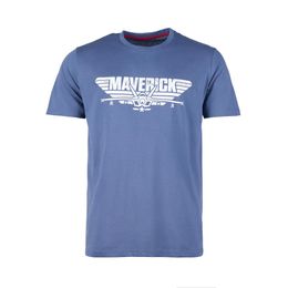 Top Gun Shirt male Blue size S