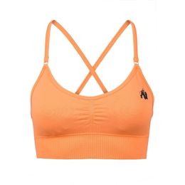 Gorilla Wear Sport-BH 'Olivia' Damen Gr&ouml;&szlig;e S/M orange / schwarz