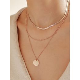 Hey Happiness Necklace 'Tripl&eacute;' female Gold size Onesize