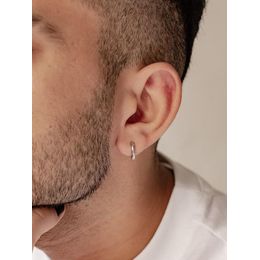 Hey Happiness Earring 'Plain Chunky' male Silver size One Size
