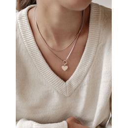 Hey Happiness Necklace 'Herz Duo' female Gold size Onesize