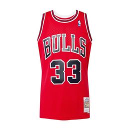 Mitchell & Ness Mitchell & Ness Funktionsshirt 'Scottie Pippen' Herren Gr&ouml;&szlig;e S rot / schwarz / wei&szlig;