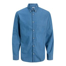 Jack & Jones Jack & Jones Button Up Shirt 'JJEPerfect' male Blue size XL