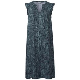 Street One Kleid Damen Größe 46 türkis / dunkelblau Winterkleid