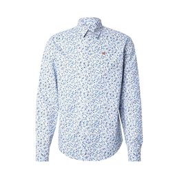 Napapijri Hemd 'RONGE' Herren Größe M blau / taubenblau / gelb