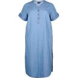 ZIZZI Kleid 'Velisa' Damen Gr&ouml;&szlig;e 54/56 blue denim Winterkleid