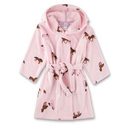 Sanetta Bathrobe girl size 128 Brown / Rose / Black