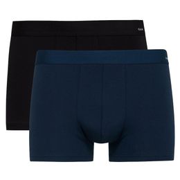 Calida Boxershorts Herren Größe M blau / schwarz / weiß