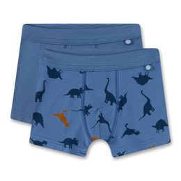 Sanetta Boxershorts Jungen Gr&ouml;&szlig;e 92 nachtblau / taubenblau / braun