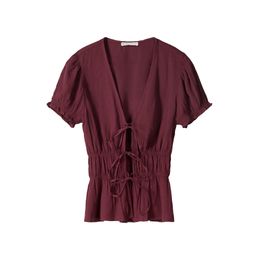 Bershka Bluse Damen Gr&ouml;&szlig;e L burgunder