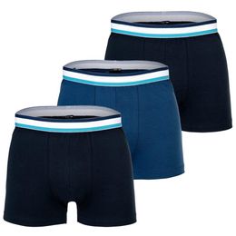 Calida Boxershorts Herren Größe L marine / aqua / schwarz / weiß