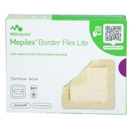 PARAM Mepilex Border Flex Lite Schaumverband 7,5x7,5 cm 5 St