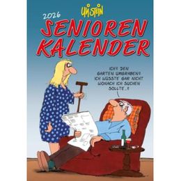 LAPPAN Kalender - Uli Stein Senioren-Kalender 2026 mit Spiralbindung und Gummiband | Gr.: onesize