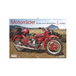 DuMont Kalenderverlag Kalender - DUMONT - Motorr&auml;der - Routen durch Deutschland & Europa 202 | Gr.: onesize