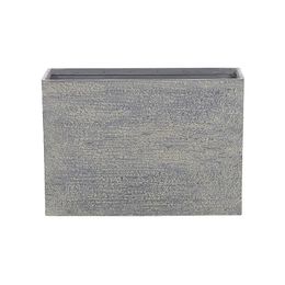 Beliani Outdoor Blumentopf EDESSA in Grau - (W) 70 x (H) 50 x (L) 29 cm | Gr.: onesize