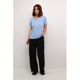 Kaffe T-shirt KAbella Regular fit in Ultramatine/Feather Gray Dot | Gr.: S