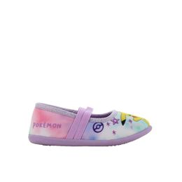 Pok&eacute;mon Hausschuhe mit Pok&eacute;mon Pikachu und Jigglypuff Motiv, in Lila, Ballerina design | Gr.: 28