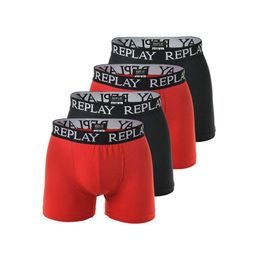 Replay Boxershort 4er Pack in Rot/Schwarz | Gr.: M