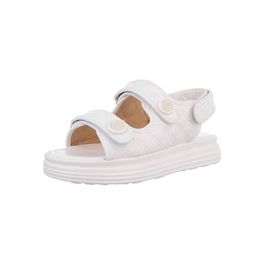 Ital-Design Sandale & Sandalette in Wei&szlig; | Gr.: 39