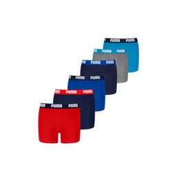 Boxershorts Puma BOYS EVERYDAY BASIC BOXERS 6P ECOM in Red / Blue | Gr.: 152