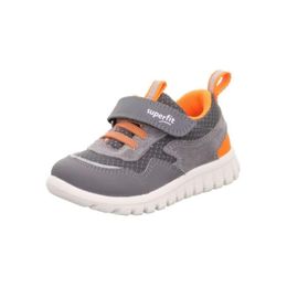 Superfit Klettschuhe Sport7 Mini in hellgrau/orange | Gr.: 22
