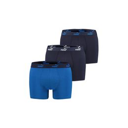 Boxershorts Puma BW MEN PROMO ELEMENTS SOLID BOXER 3P in Blue Combo | Gr.: L