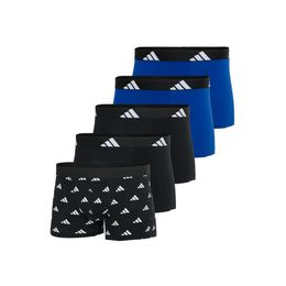 Adidas Boxershort 5er Pack in Schwarz/Wei&szlig;/Blau | Gr.: M