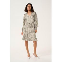 Kaffe Kleid KAtrinike Regular fit in Grey Texture Check | Gr.: 38