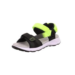 Superfit Sandale CRISS CROSS in Schwarz/Gelb | Gr.: 33