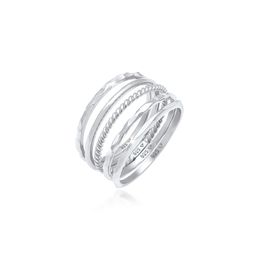 Elli Ring 925 Sterling Silber Geo, Ring Set in Silber | Gr.: 66