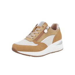 Ital-Design Freizeitschuh in Camel und Wei&szlig; | Gr.: 41