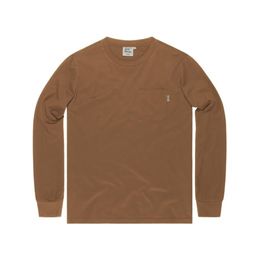 Vintage Industries Longsleeve in Braun | Gr.: 3XL