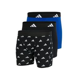 Adidas Boxershort 3er Pack in Schwarz/Wei&szlig;/Blau | Gr.: XXL