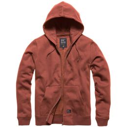Vintage Industries Sweatjacke in Rot | Gr.: XL