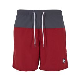 Urban Classics Badeshorts in brickred/darkshadow | Gr.: M