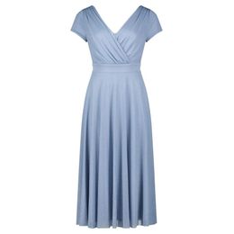 Vera Mont Cocktailkleid im Glitzer-Look in Blue/Silver | Gr.: 36